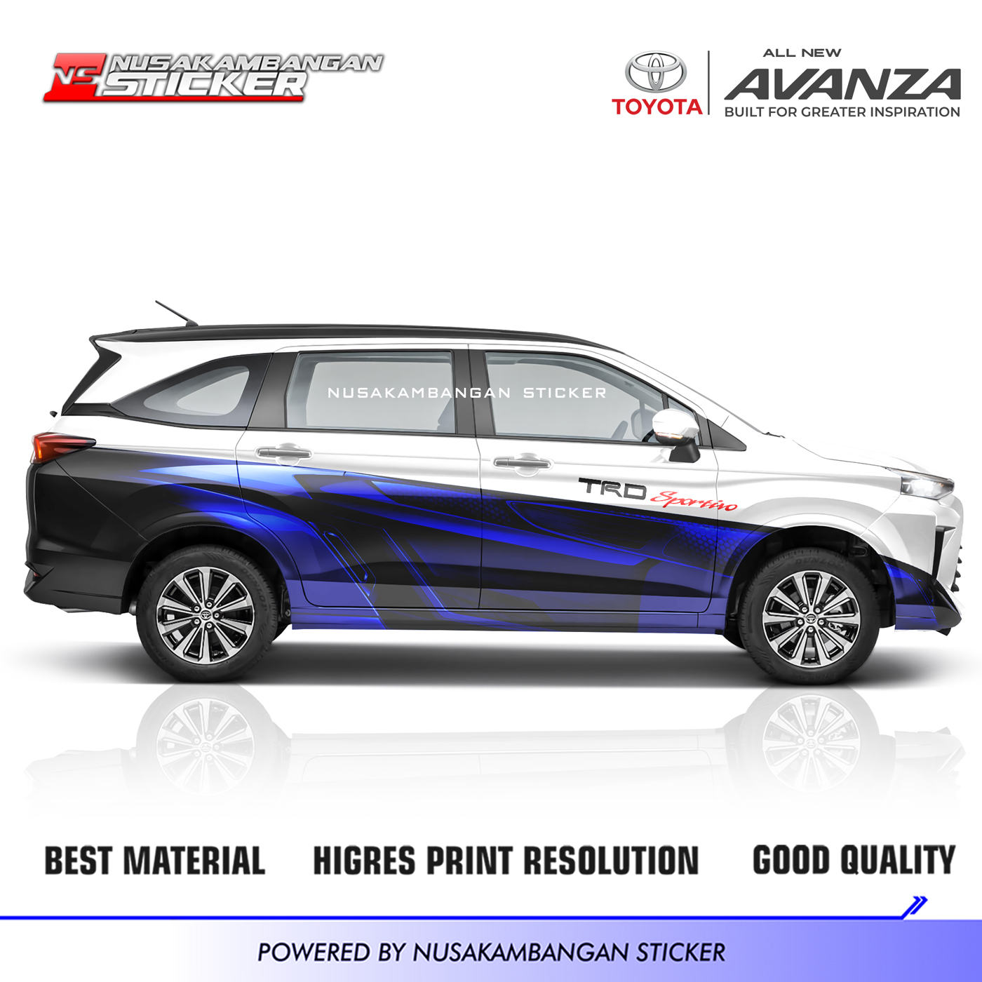 Xenia Modifikasi Stiker Cutting Sticker Mobil Xenia Avanza