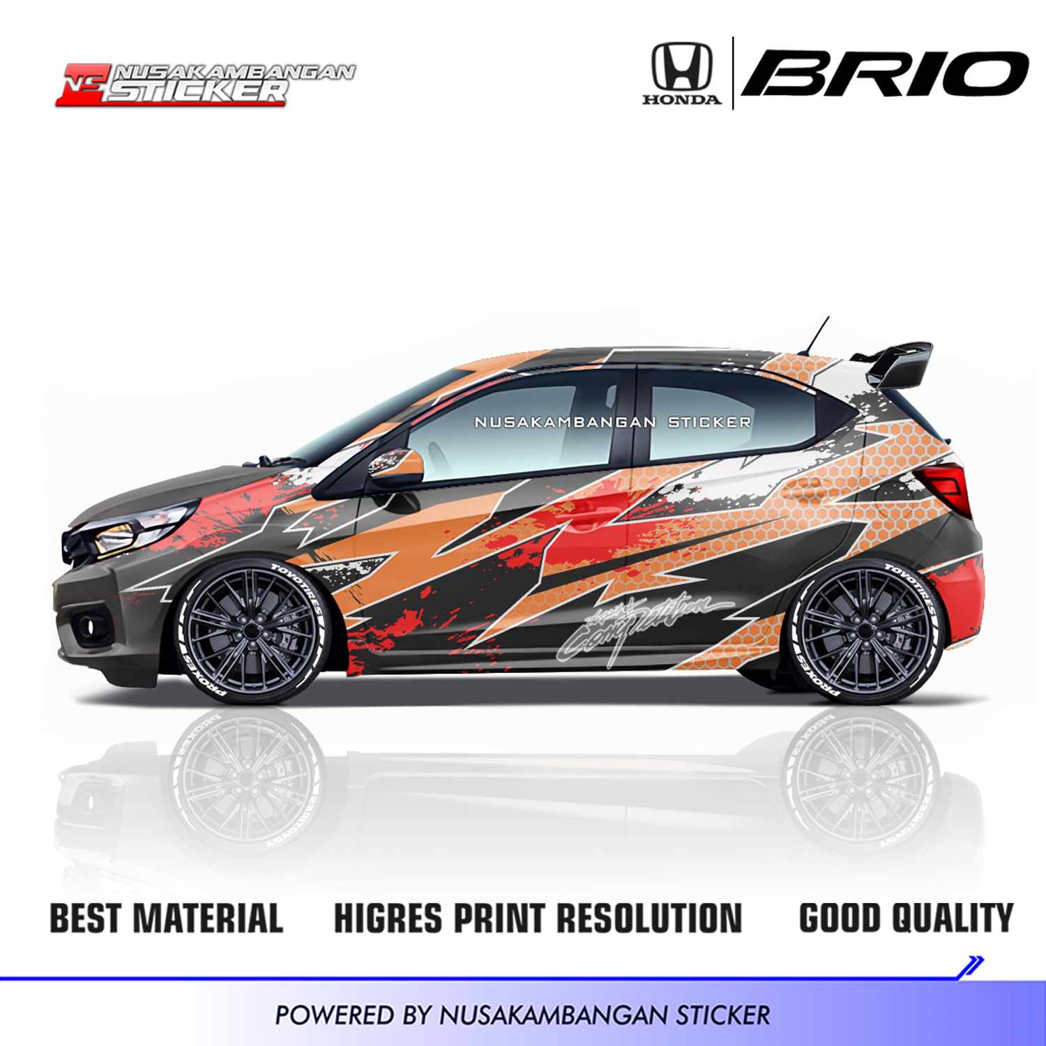 Honda Brio Merah Modifikasi Seperti Ini Jadinya All New Honda Brio